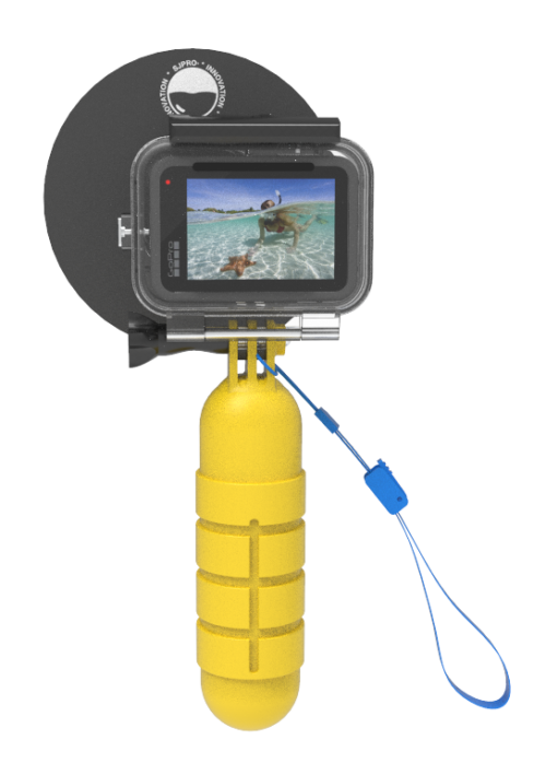 Dome Port for GoPro 9 10 11 12 & Floating Grip handle by SJPRO